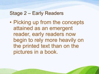 Characteristics of emergent reader | PPT