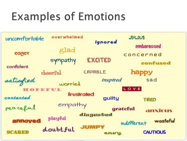 Characteristics of emotions