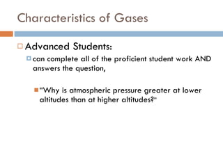 Characteristics Of Gases | PPT