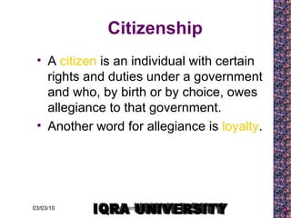 Characteristics Of Good Citizen2 | PPT