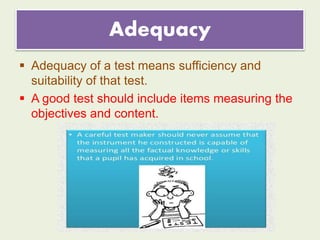 Characteristics of Good Evaluation Instrument | PPTX