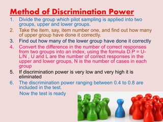 Characteristics of Good Evaluation Instrument | PPTX