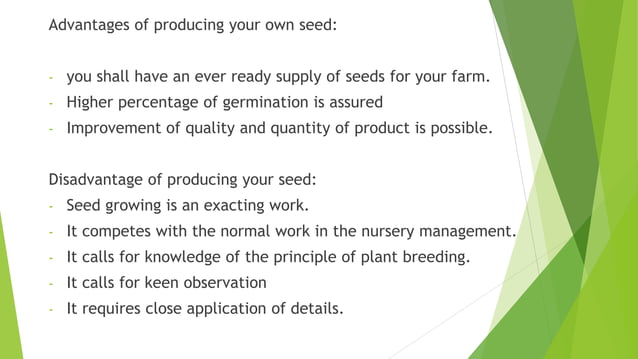Characteristics of Good Quality Seeds.pptx | Agriculture | Industries