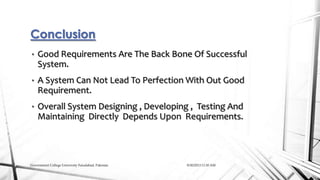 Characteristics of good requirements | PPTX