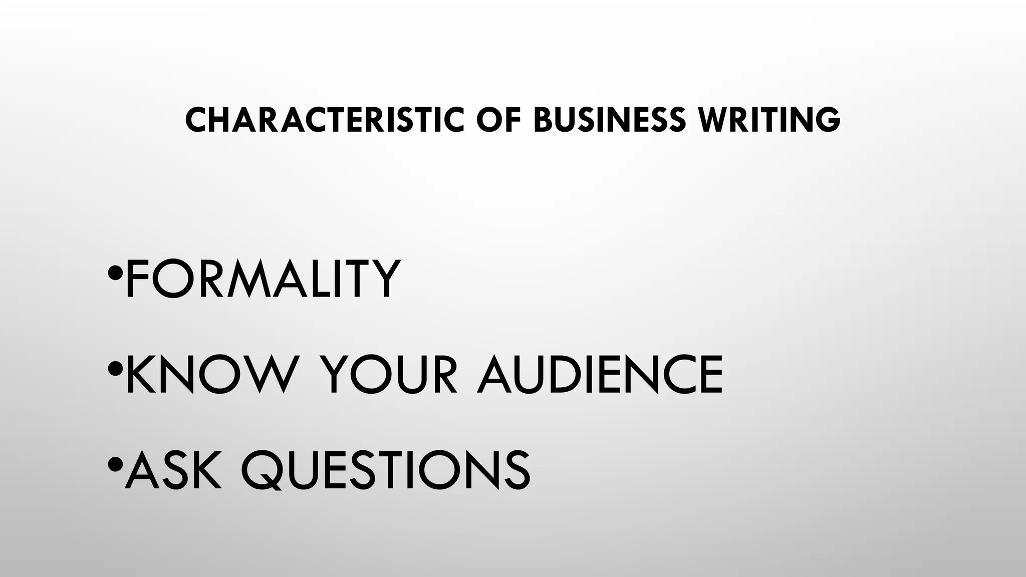 Characteristics of good writing.pptx.... | PPTX