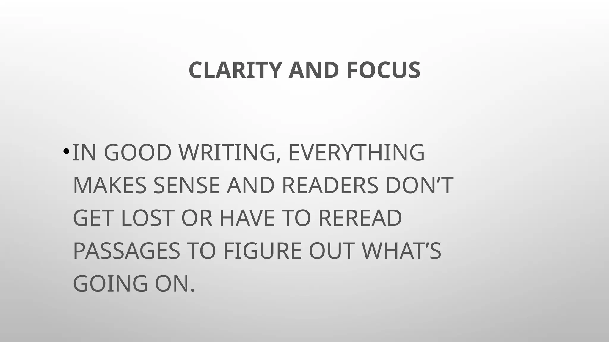Characteristics of good writing.pptx.... | PPT