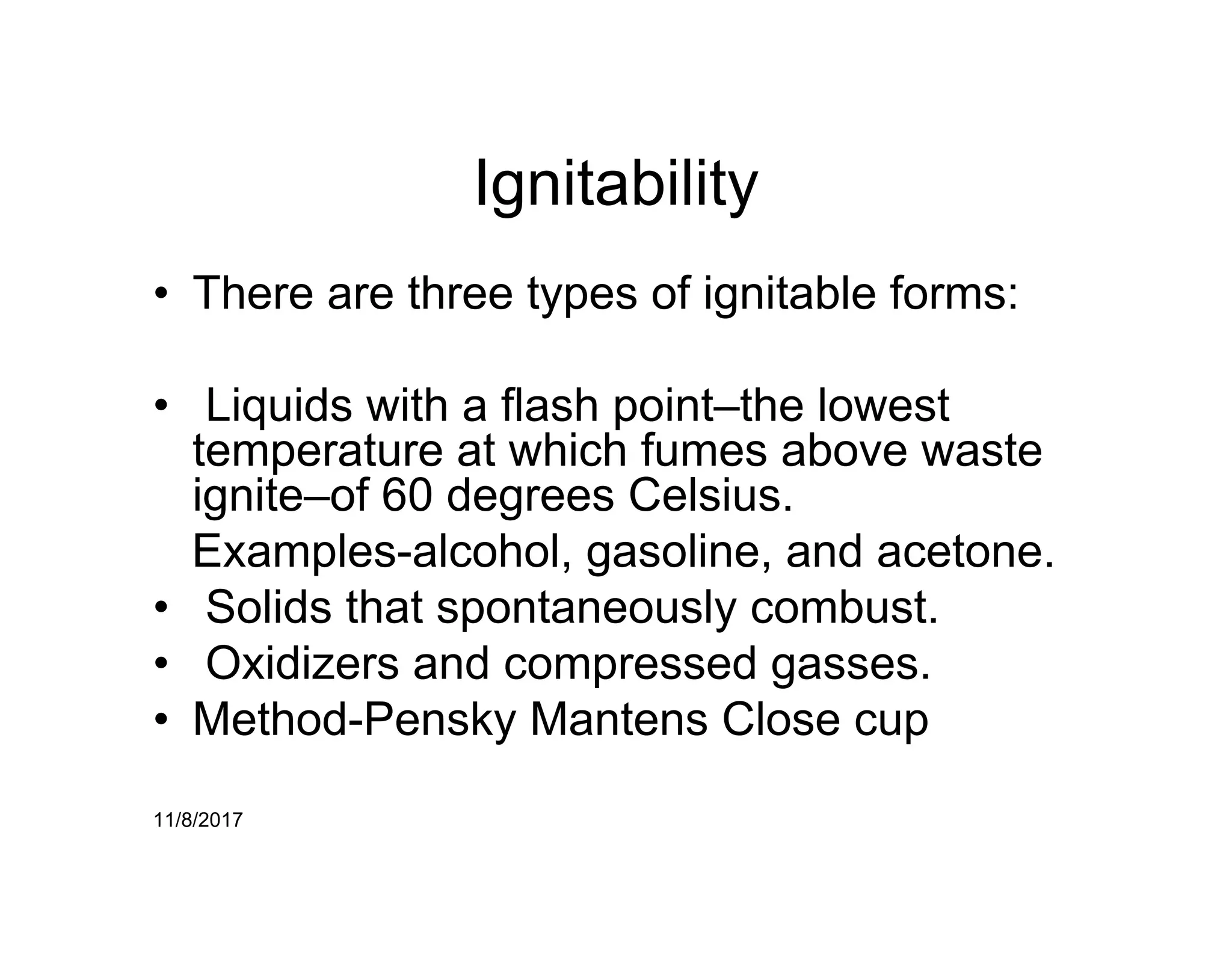 Characteristics of hazardous waste | PDF