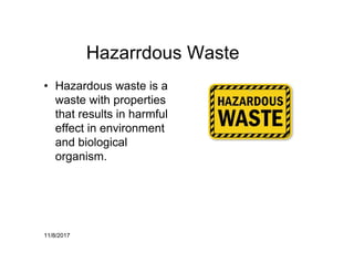 Characteristics of hazardous waste | PDF
