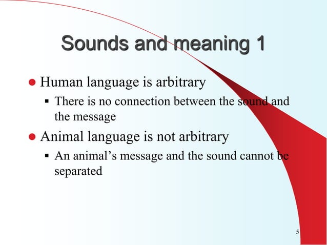 Characteristics of human language | PPTX | Technology & Computing