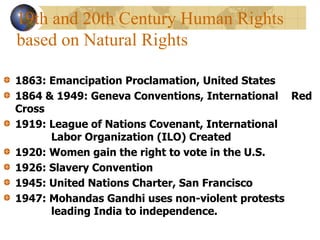 Characteristics of Human Rights - David Ford Avon Ct | PPT