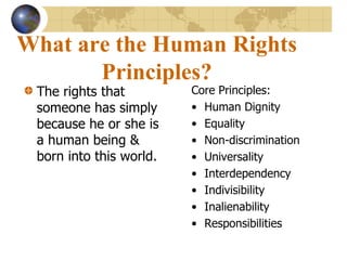 Characteristics of Human Rights - David Ford Avon Ct | PPT