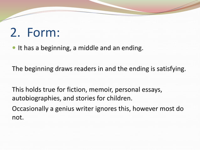 Characteristics of imaginative writing | PPTX