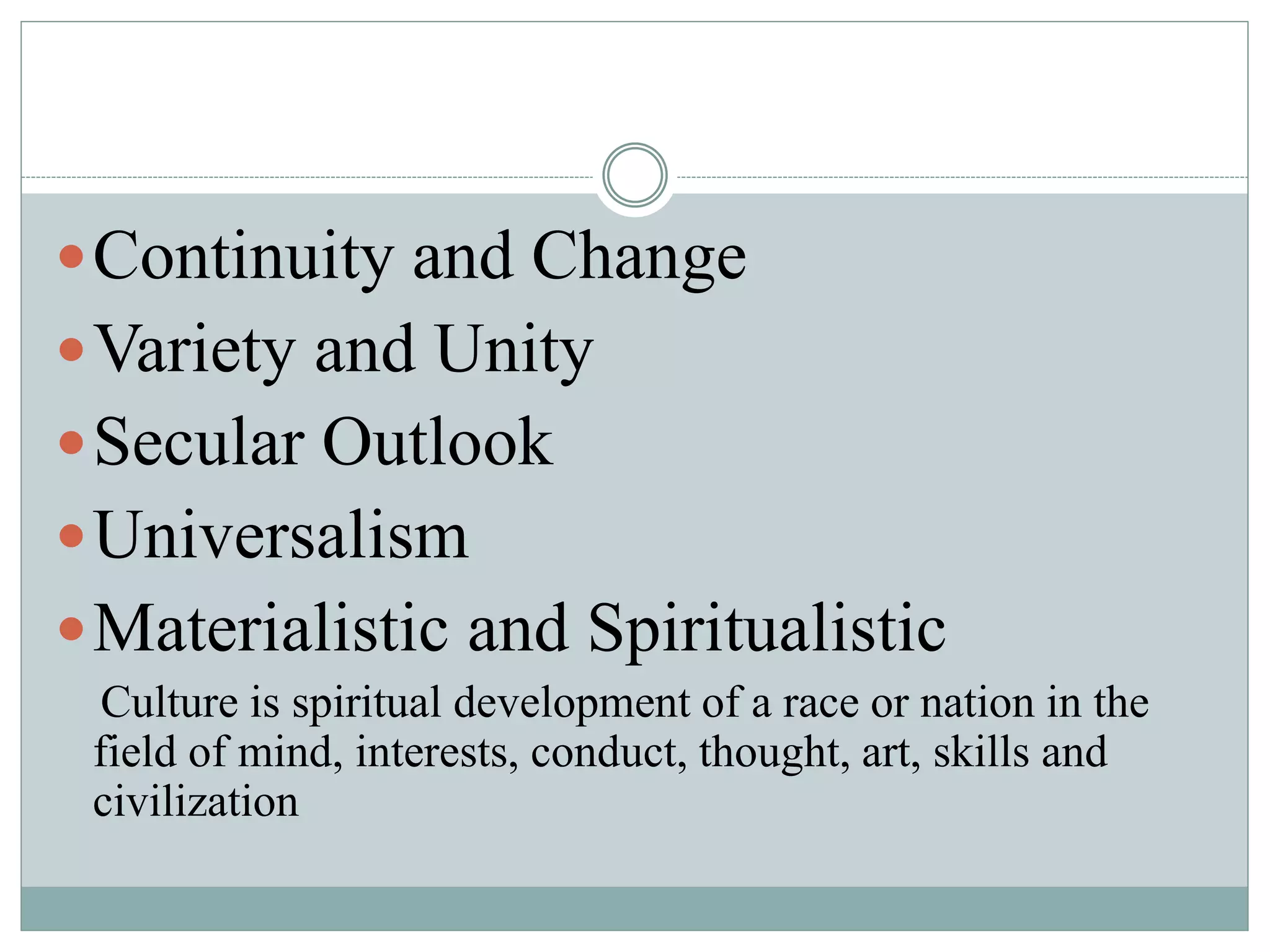 Characteristics of indian culture | PPTX