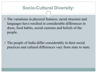 Characteristics of indian culture | PPTX