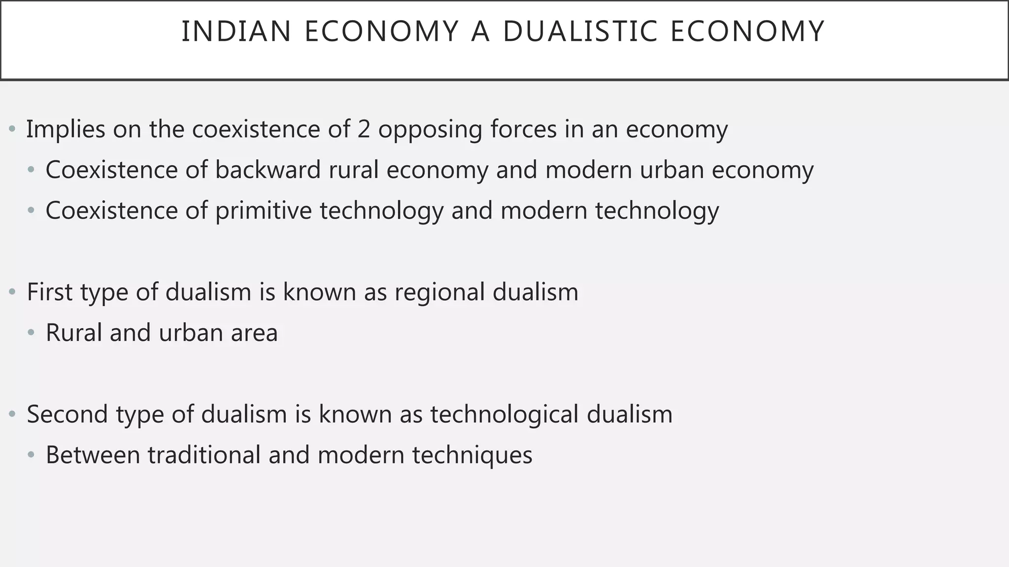 Characteristics of indian economy | PPTX