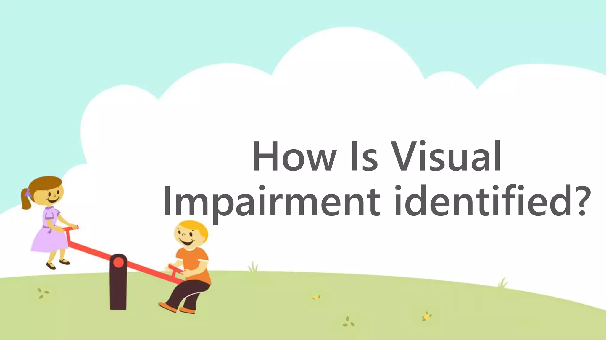 Characteristics of individuals with visual impairment | PPTX