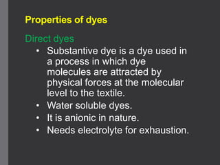 Characteristics of industrial textile effluents and different types of ...