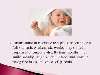Characteristics of infants | PPTX