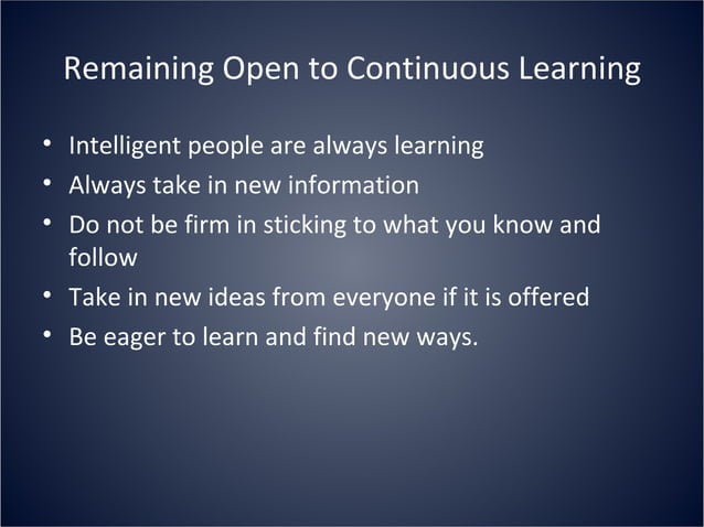 Characteristics of Intelligent Behavior | PPT