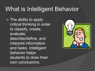 Characteristics of Intelligent Behavior | PPT