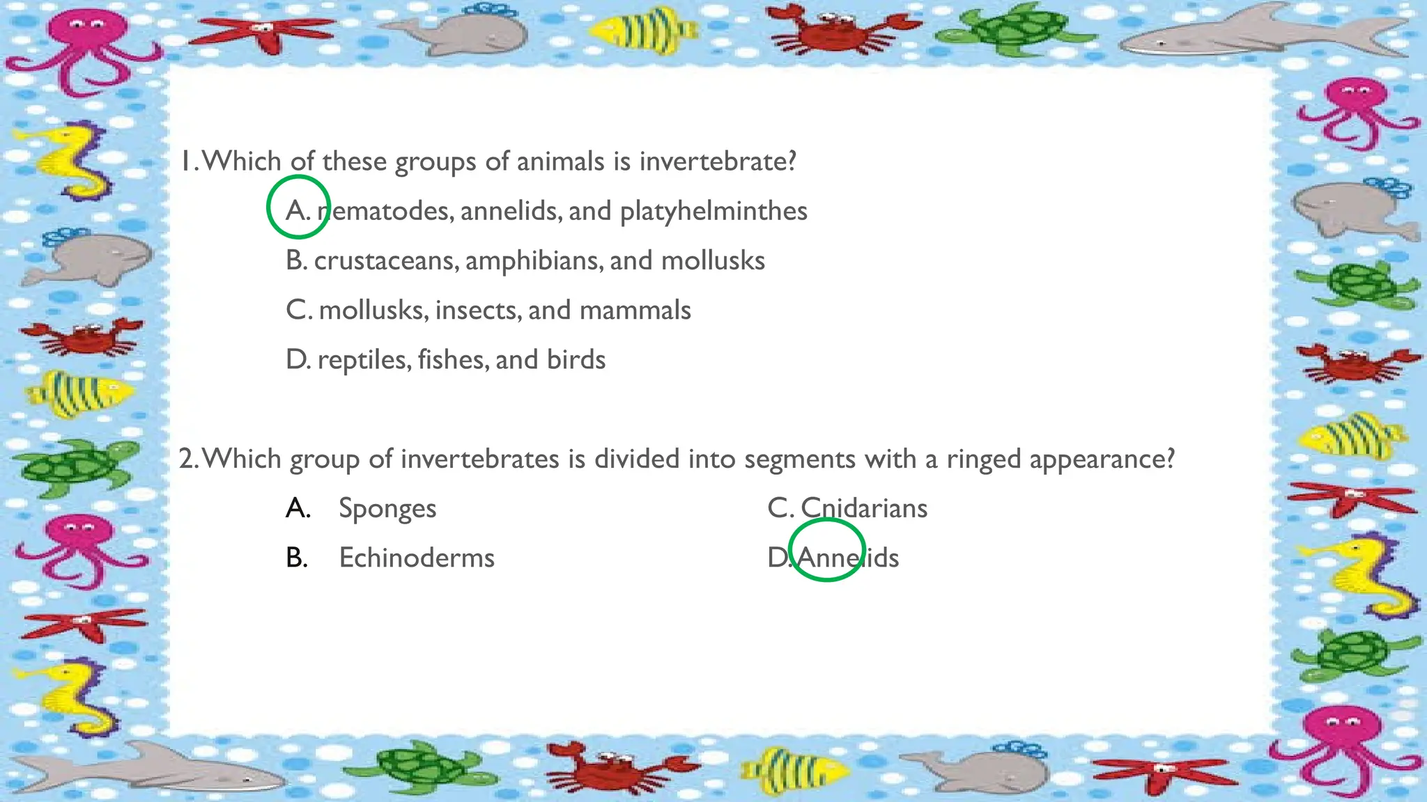 GRADE 6 - CHARACTERISTICS OF INVERTEBRATES.pptx