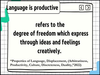 CHARACTERISTICS OF LANGUAGE BY TANGON.pptx