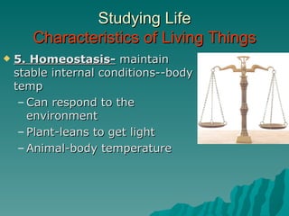 Characteristics of life | PPT