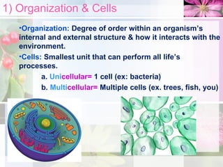 Characteristics of life | PPT