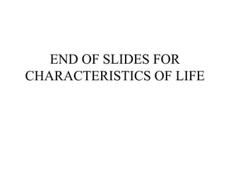 Characteristics of life & parts of the cell.ppt