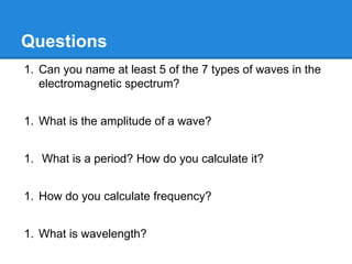 Characteristics of light | PPTX