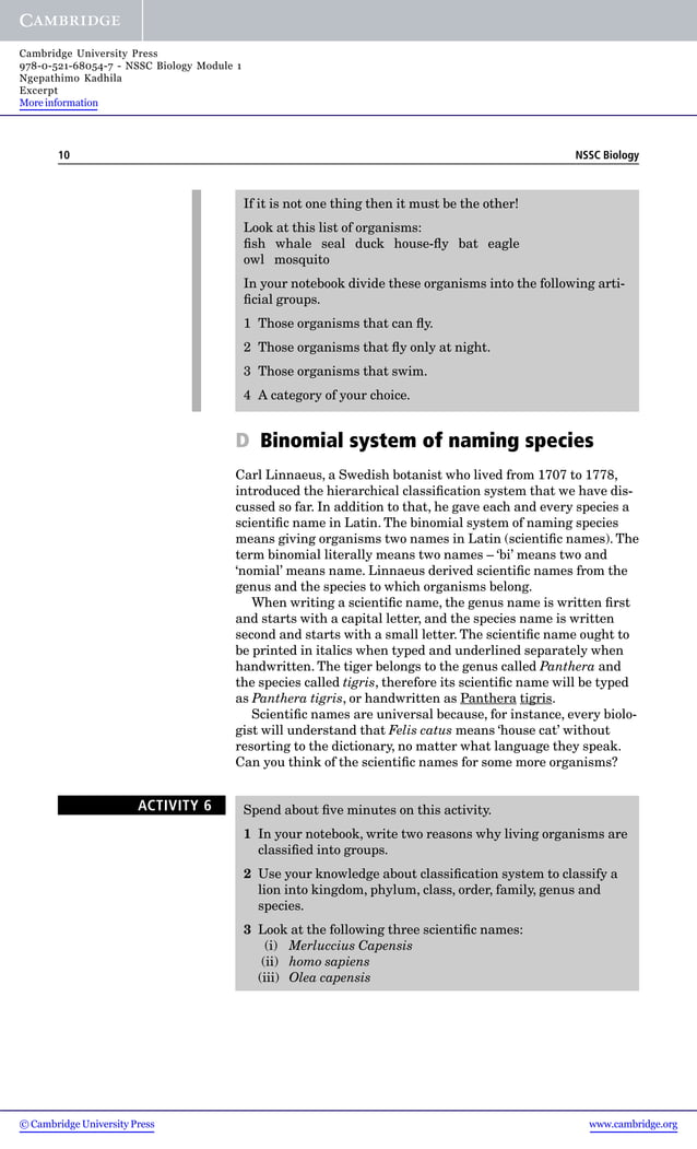 Characteristics of living organisms | PDF