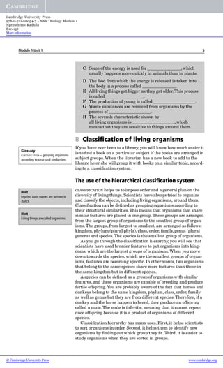 Characteristics of living organisms | PDF