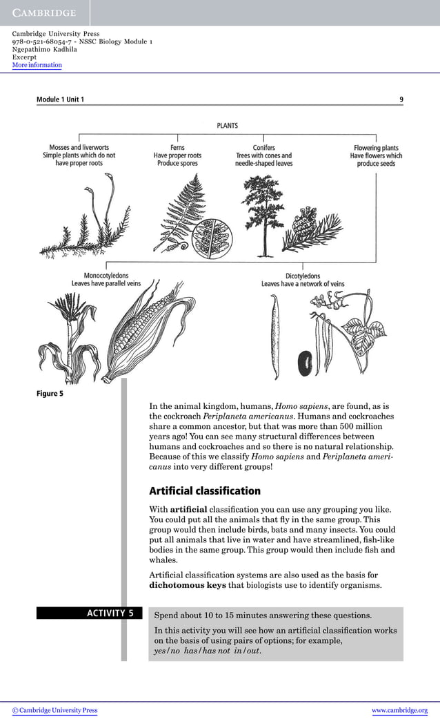 Characteristics of living organisms | PDF