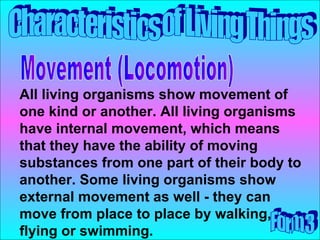 Characteristics of living things | PPT