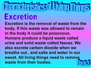 Characteristics of living things | PPT