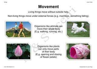 Characteristics of Living Things Notes.pdf
