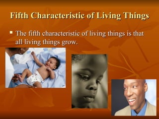 Characteristics of Living Things With their meaning | PPT