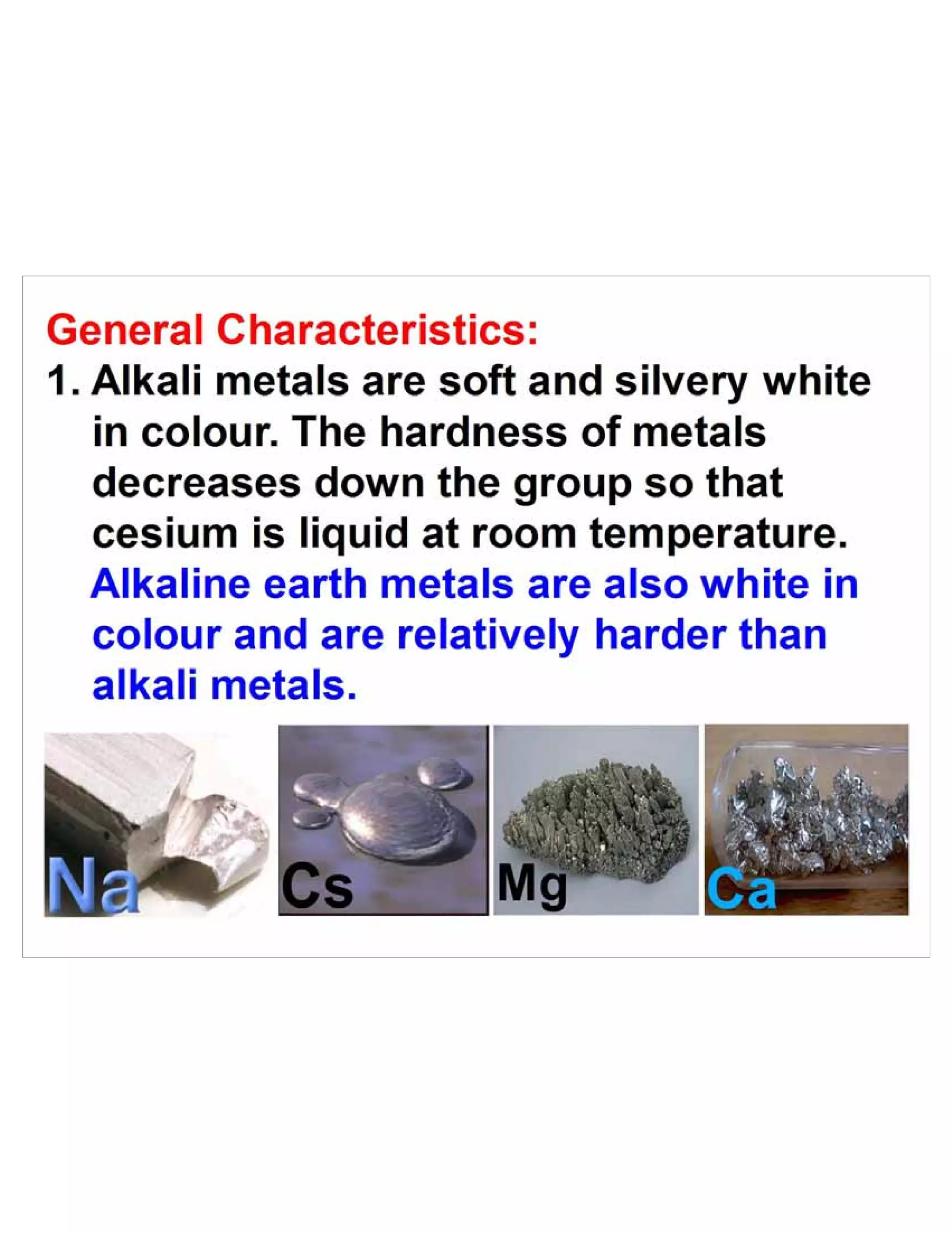 Characteristics of metals | PDF