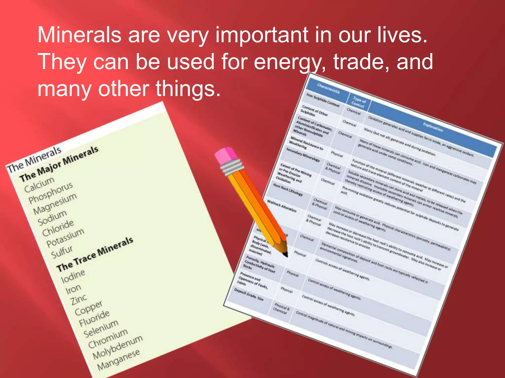 Characteristics of minerals | PPTX