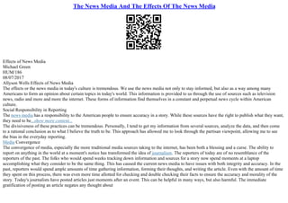 Characteristics Of New Media | PDF