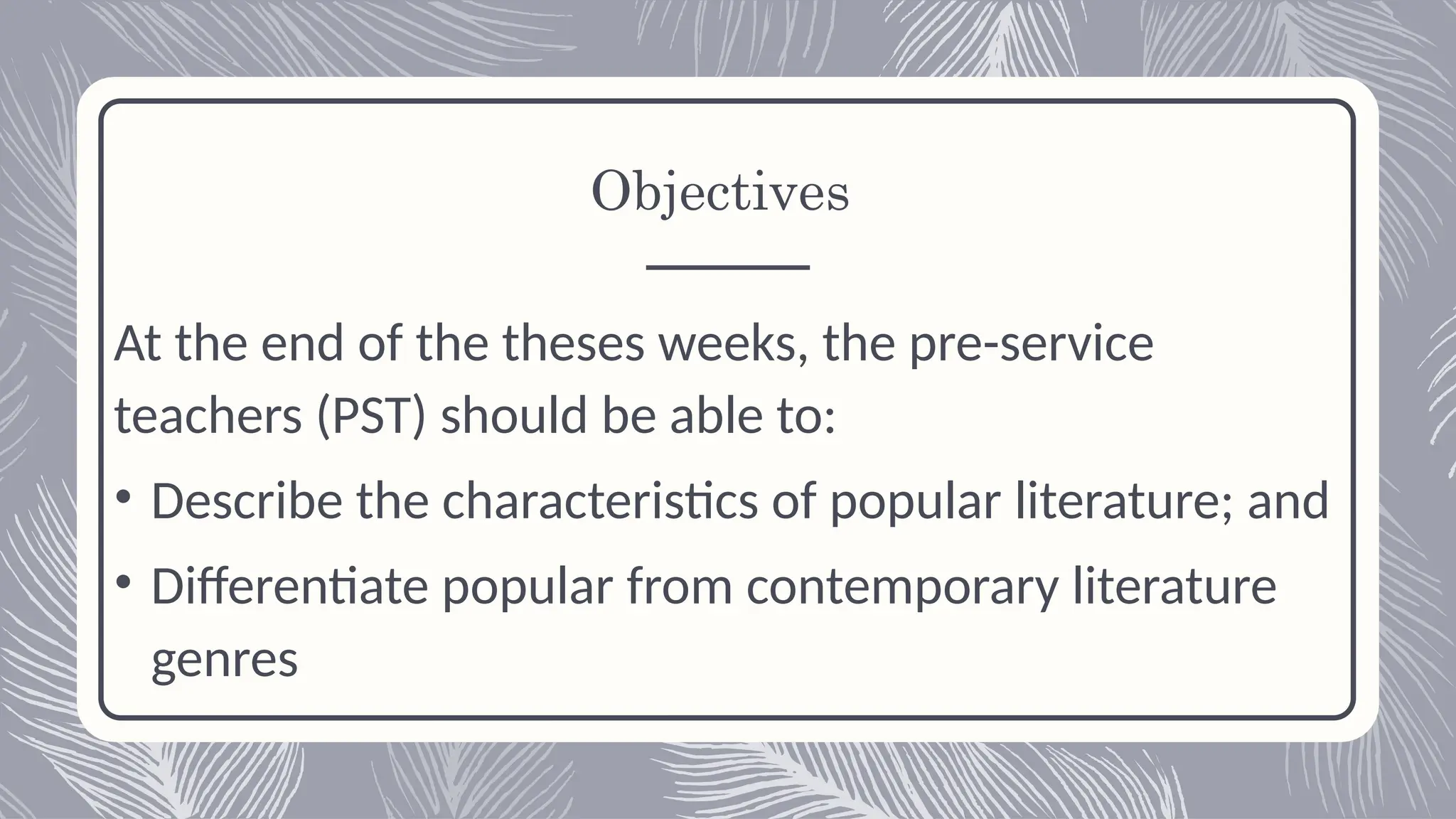 The Characteristics of Popular Literature | PPTX