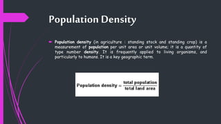Characteristics of Population | PPTX