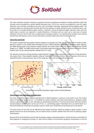 Characteristics of porphyry copper deposits | PDF