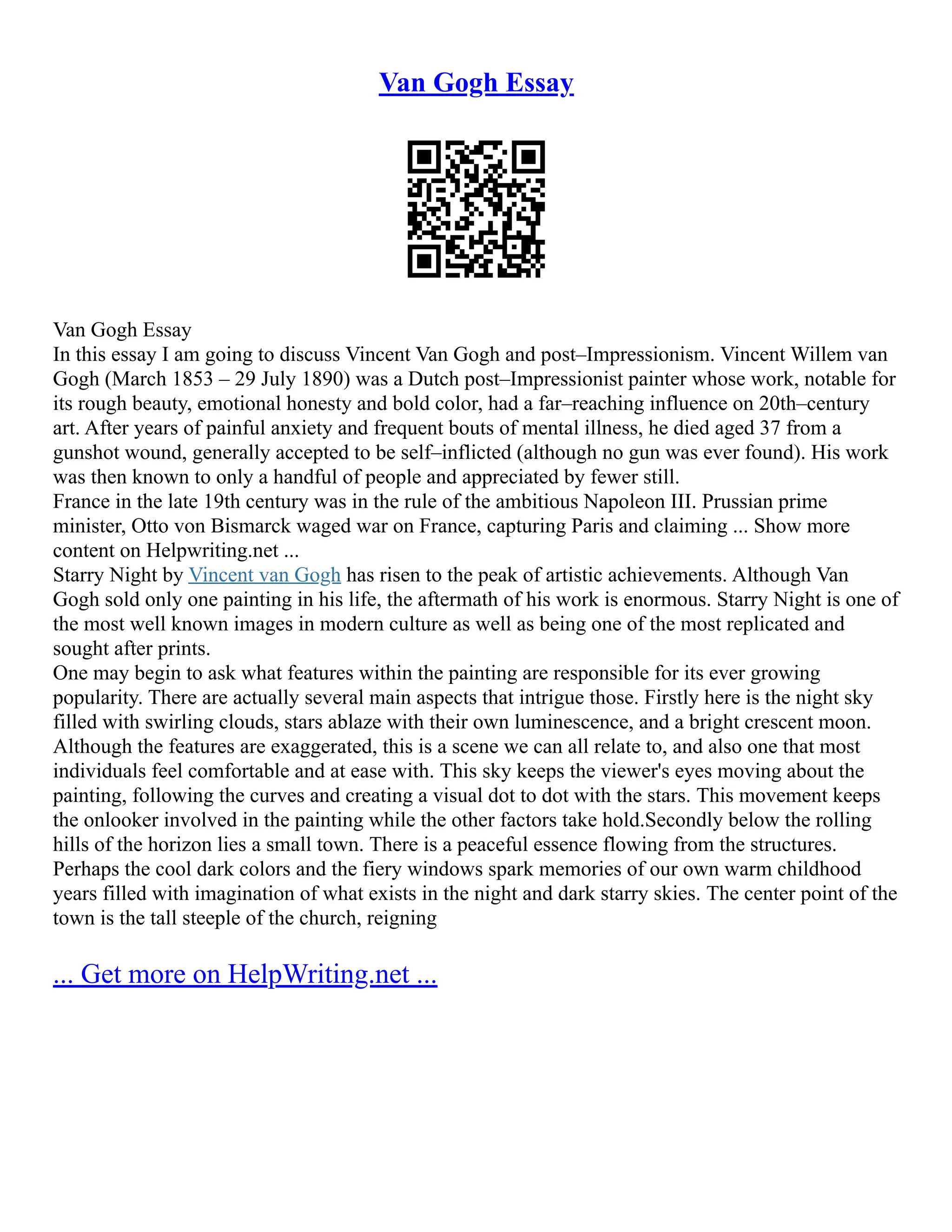 Characteristics Of Post Impressionism | PDF