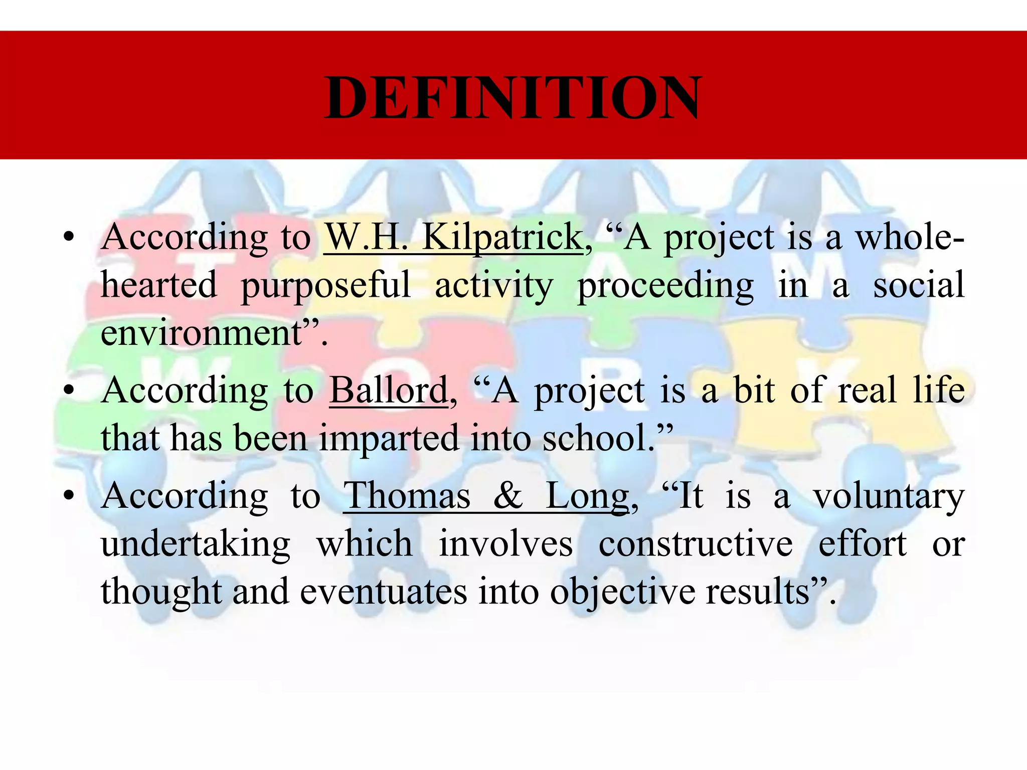 Project Method of Teaching | PPTX