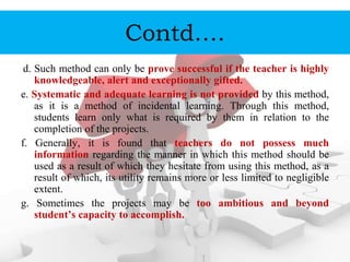 Project Method of Teaching | PPTX
