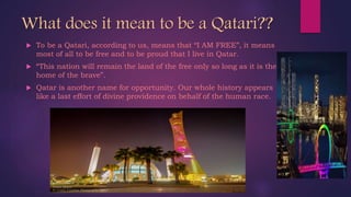Characteristics of qatari people | PPTX