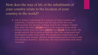 Characteristics of qatari people | PPTX