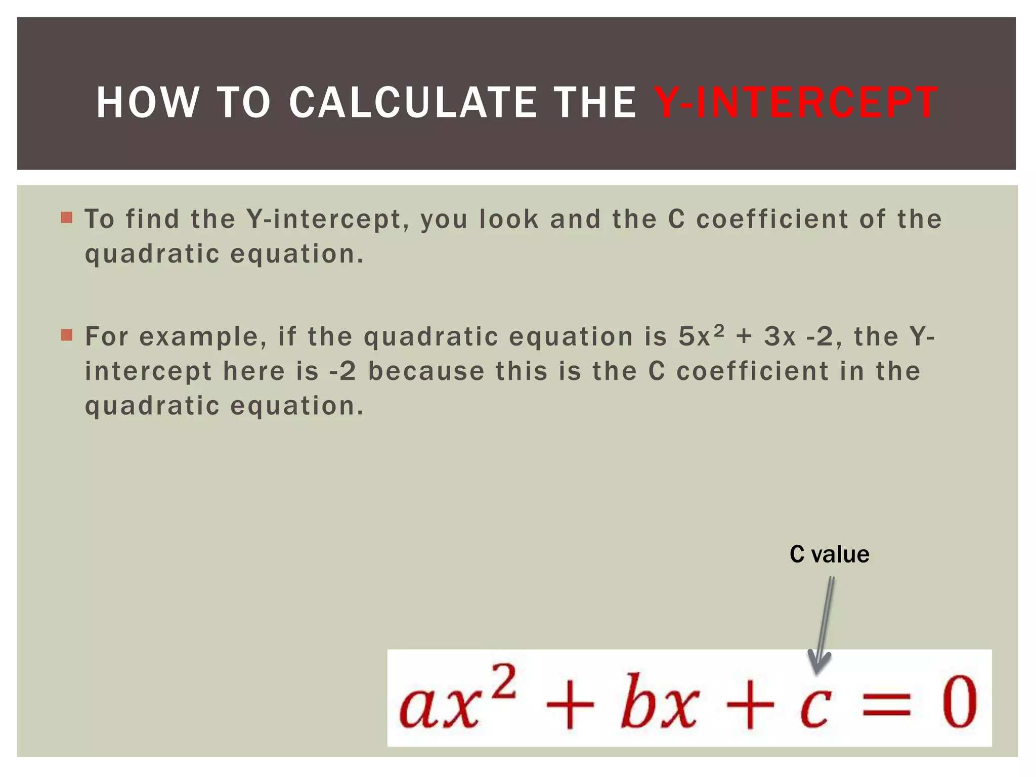 Quadratic equations (Minimum value, turning point) | PPTX