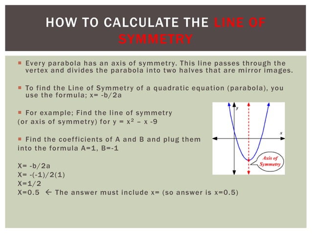 Quadratic equations (Minimum value, turning point) | PPTX